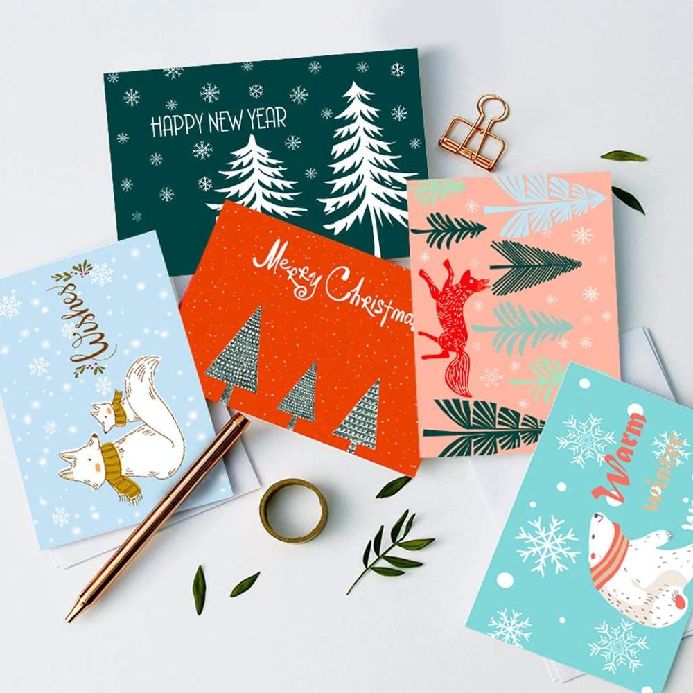 Merry Christmas Greeting Card Set
