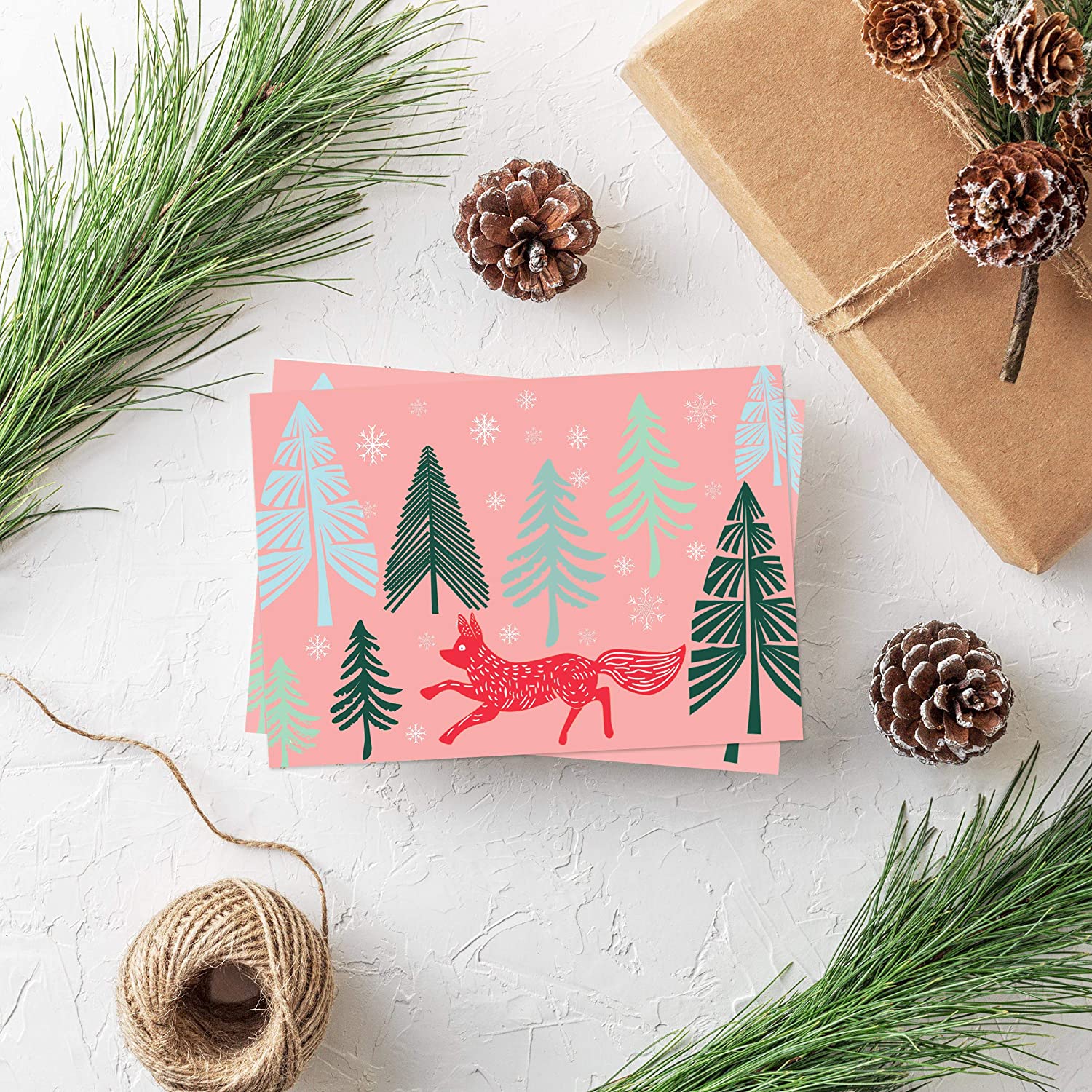 Merry Christmas Greeting Card Set