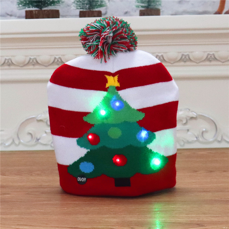 Baby Kids Led Christmas Beanie Hats