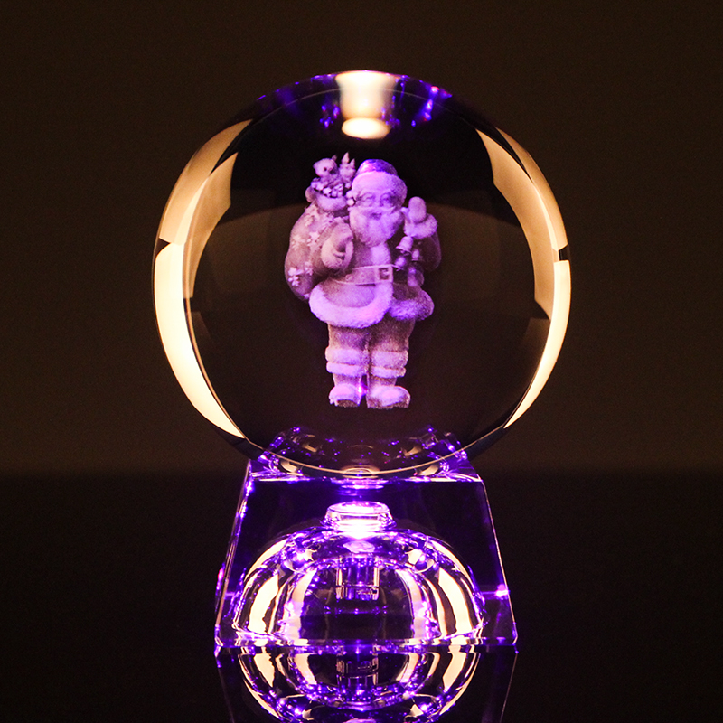 Led Glass Ball Merry Christmas Gifts