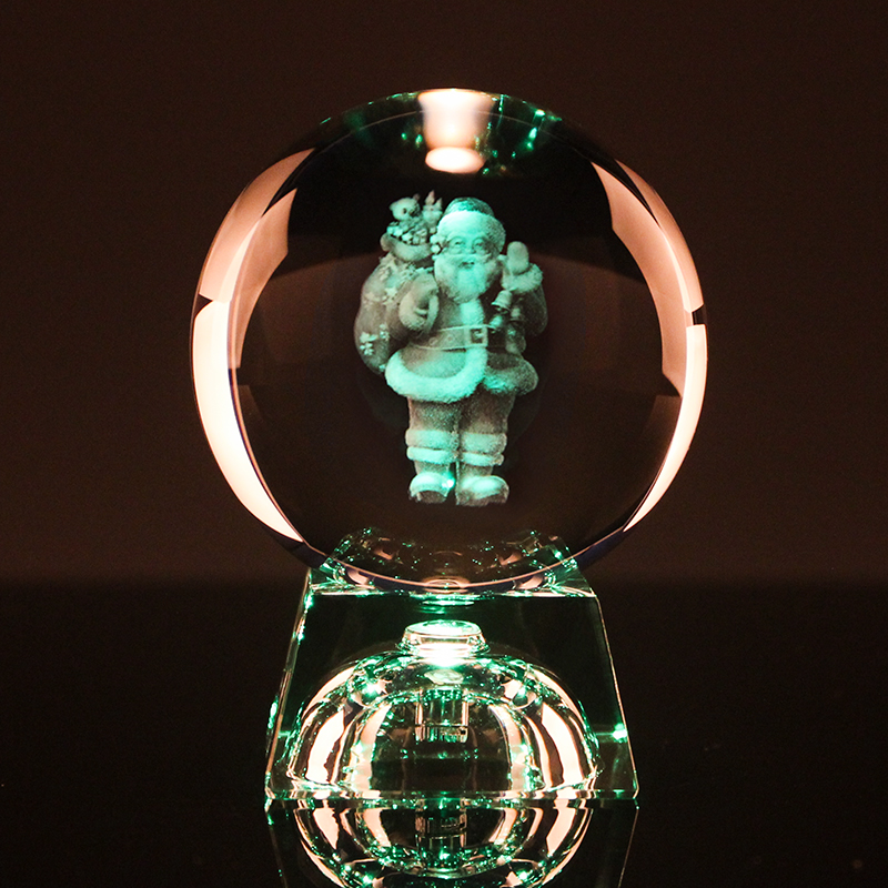 Led Glass Ball Merry Christmas Gifts