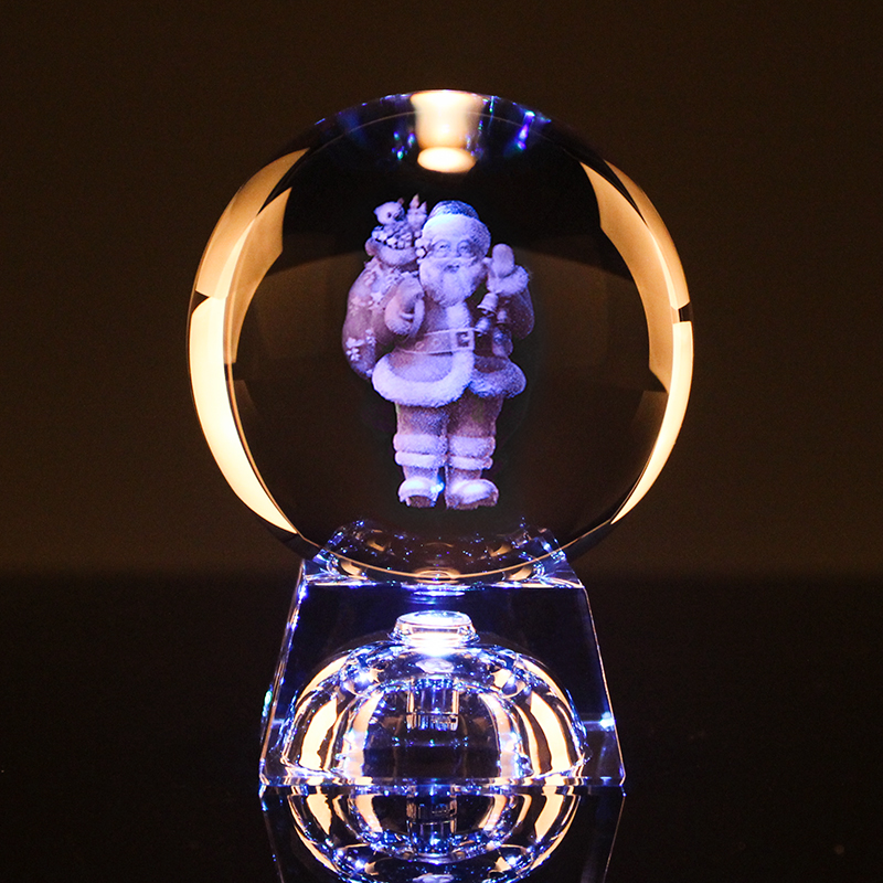 Led Glass Ball Merry Christmas Gifts