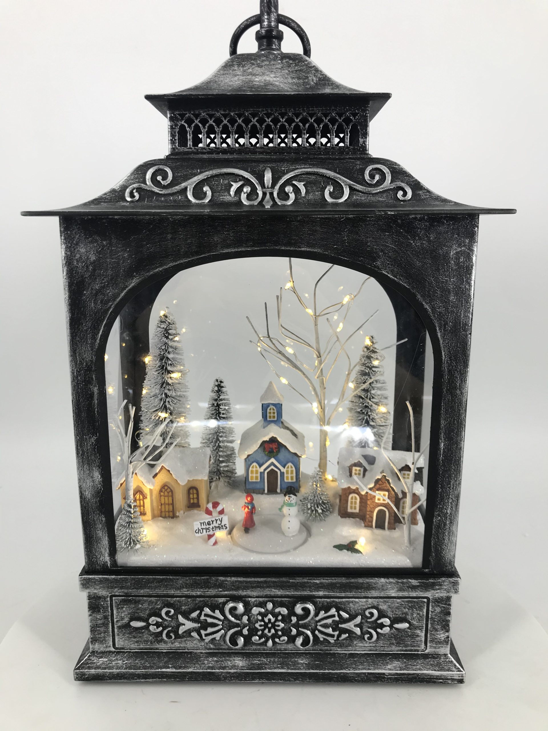 Resin Music Led light Christmas Lantern